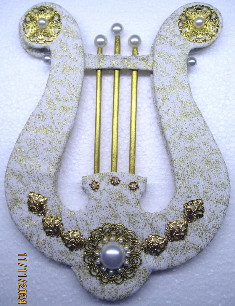 Custom Made Chrismon Ornament Harp - Etsy