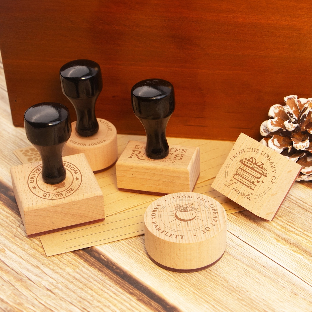 Personalized Custom Stamps, Custom Stamps, Personalised Book Stamp ...