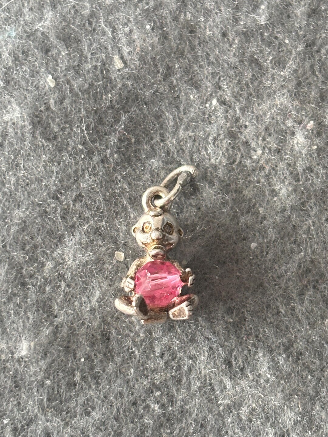 Vintage Sterling Silver 925 Charm Pendant. Baby With Toy Crystal Ball ...