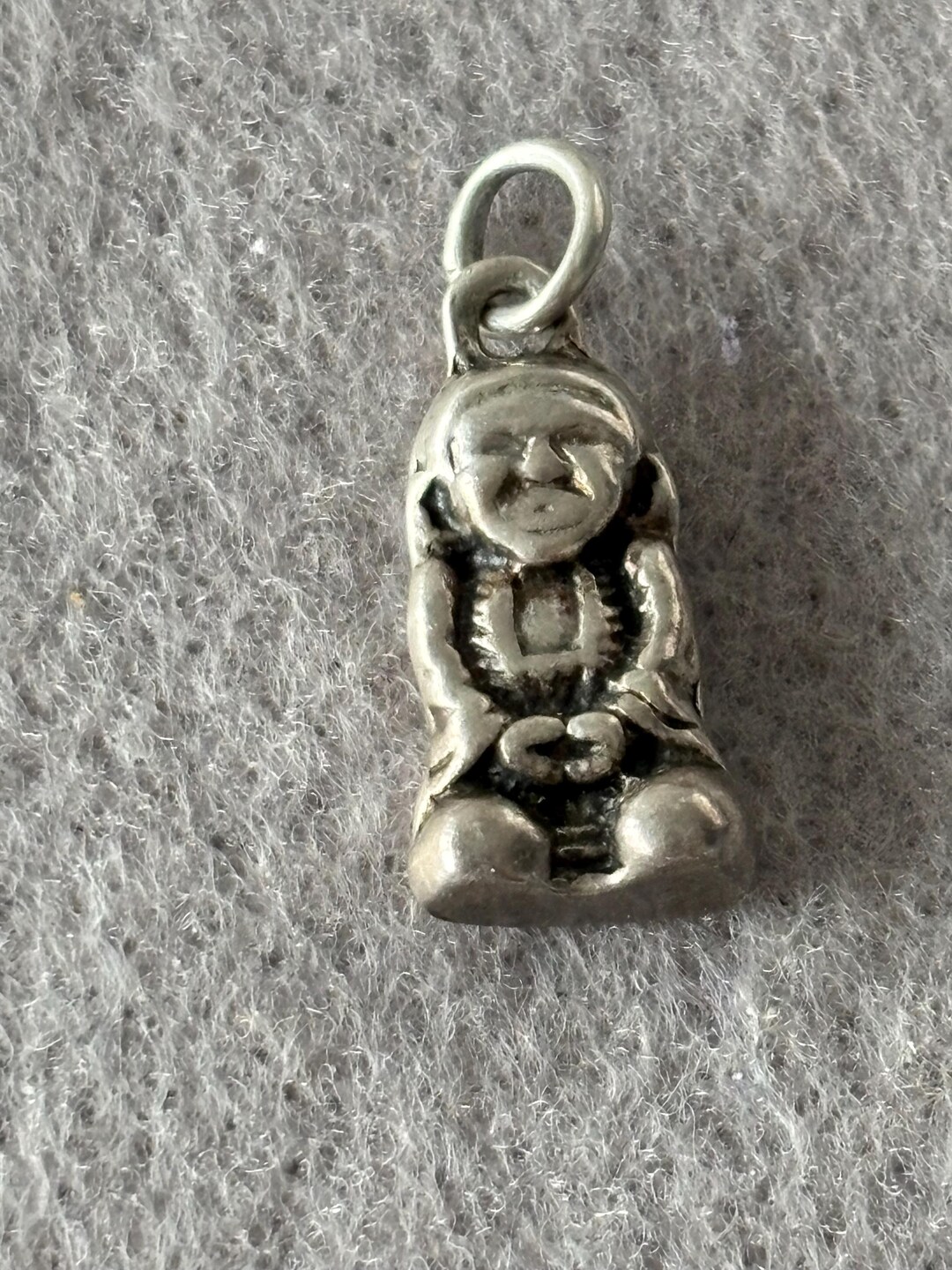 Vintage Sterling Silver 925 Charm Pendant. Khashani Buddha Idol - Etsy