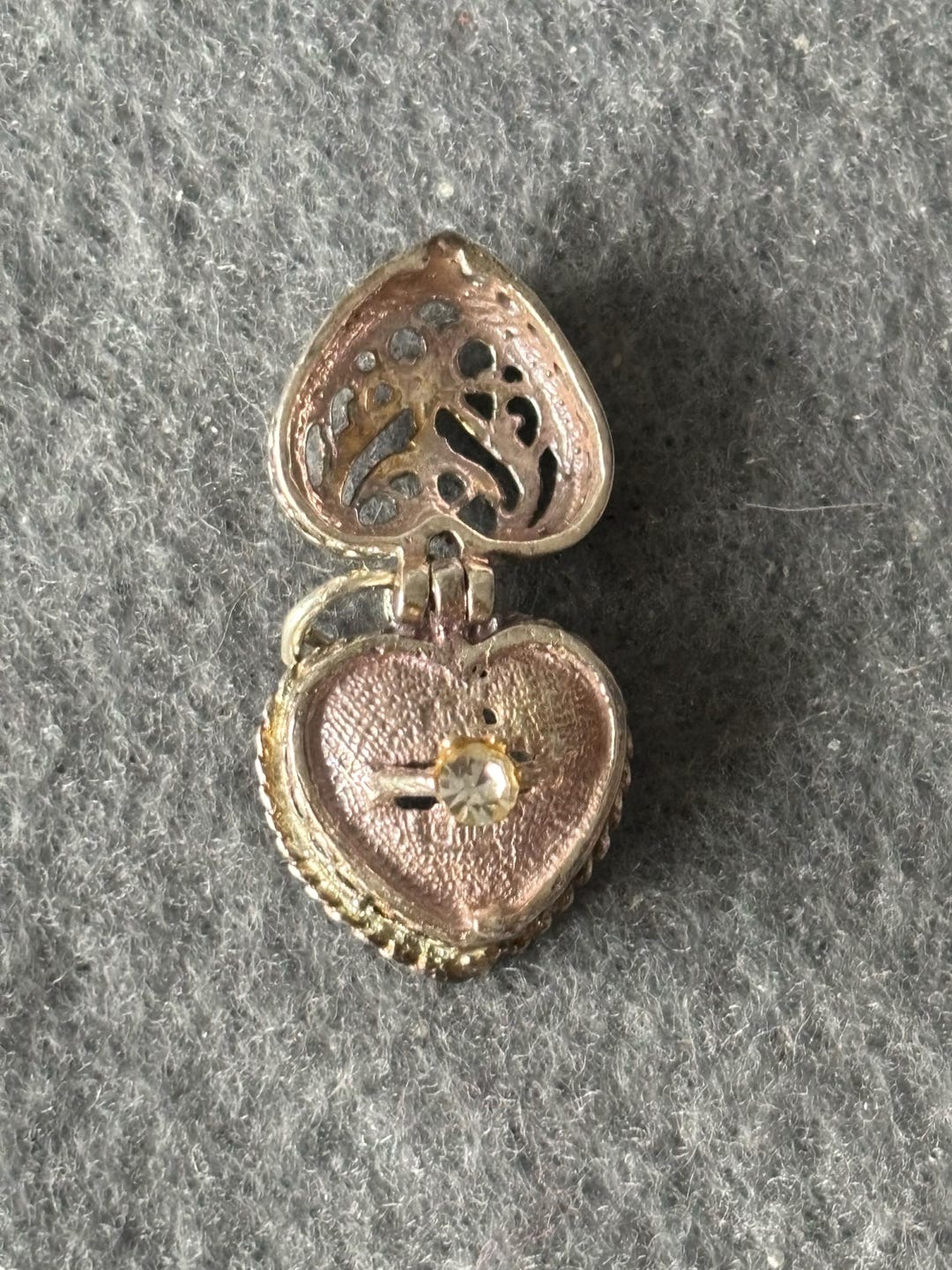 CHIM Vintage Sterling Silver 925 Charm Pendant. Opening Ring Box. Opens ...