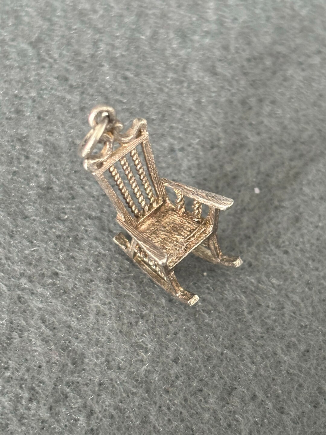 Vintage Sterling Silver Rocking Chair, Nursing Chair Charm. 925. - Etsy