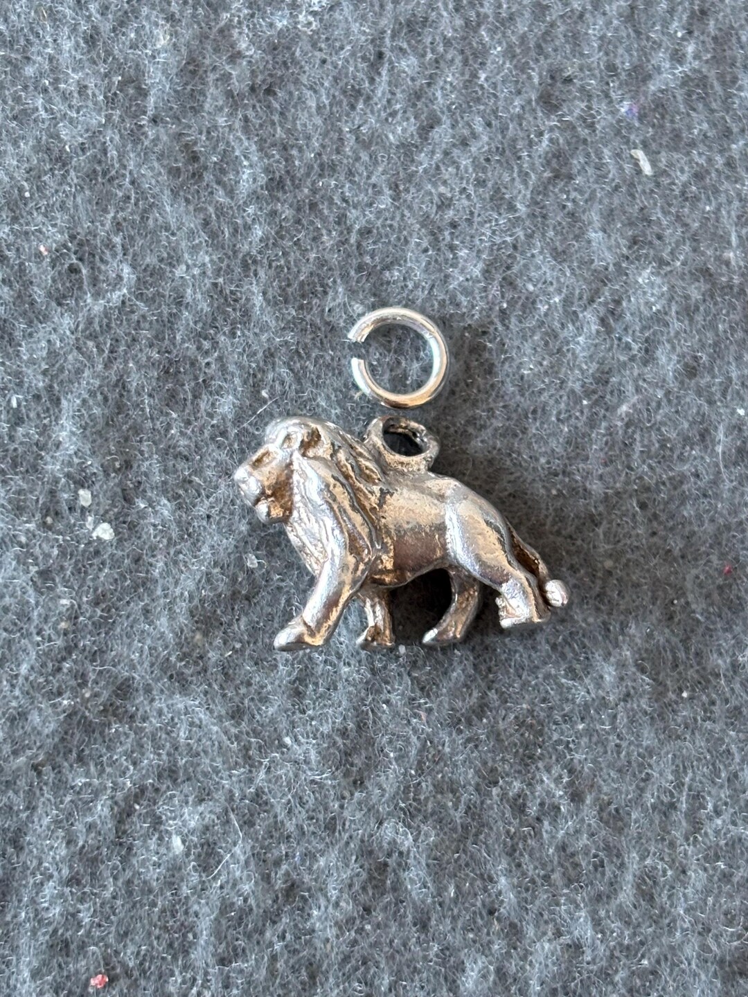 Vintage Sterling Silver 925 Charm Pendant. Lion Zodiac Sign Leo Wizard ...