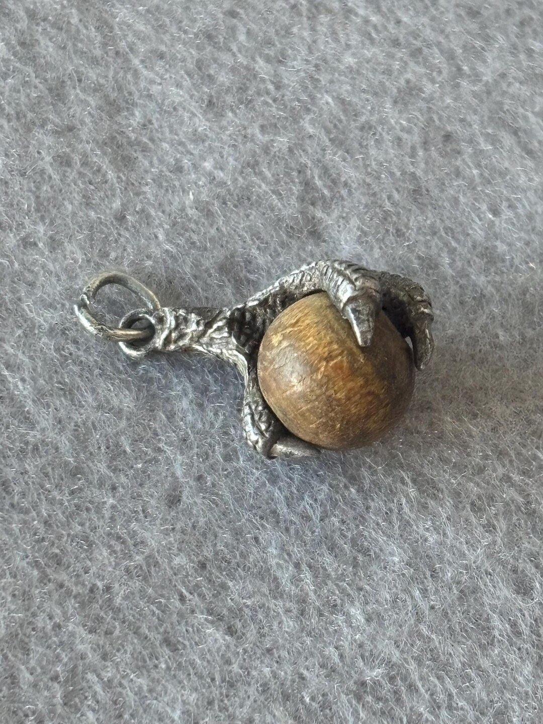 Nuvo Vintage Sterling Silver 925 Eagles Talon Charm, Touchwood Pendant ...