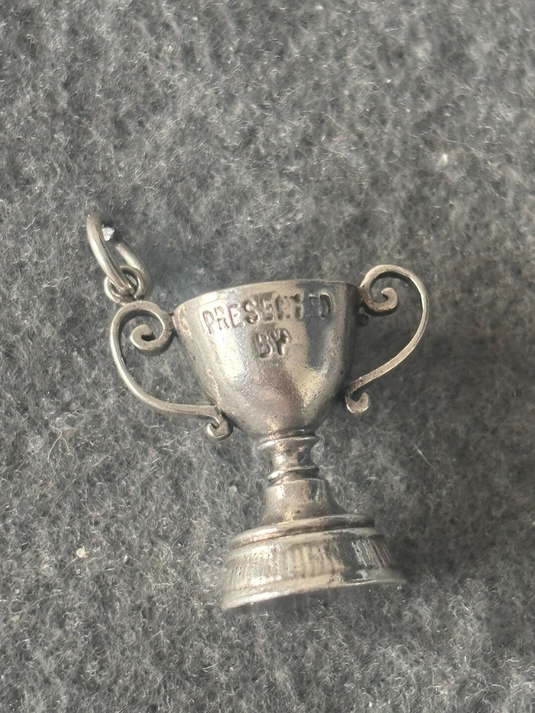Vintage Sterling Silver 925 Charm Pendant Trophy Ornate Cup. Presented ...