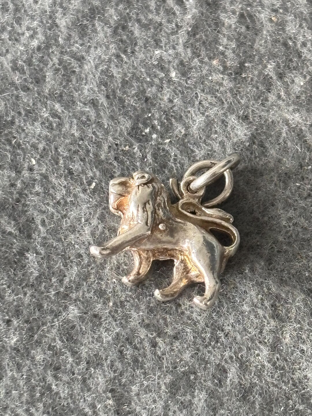 Vintage Sterling Silver 925 Charm Pendant. Lion Zodiac Sign, Leo ...