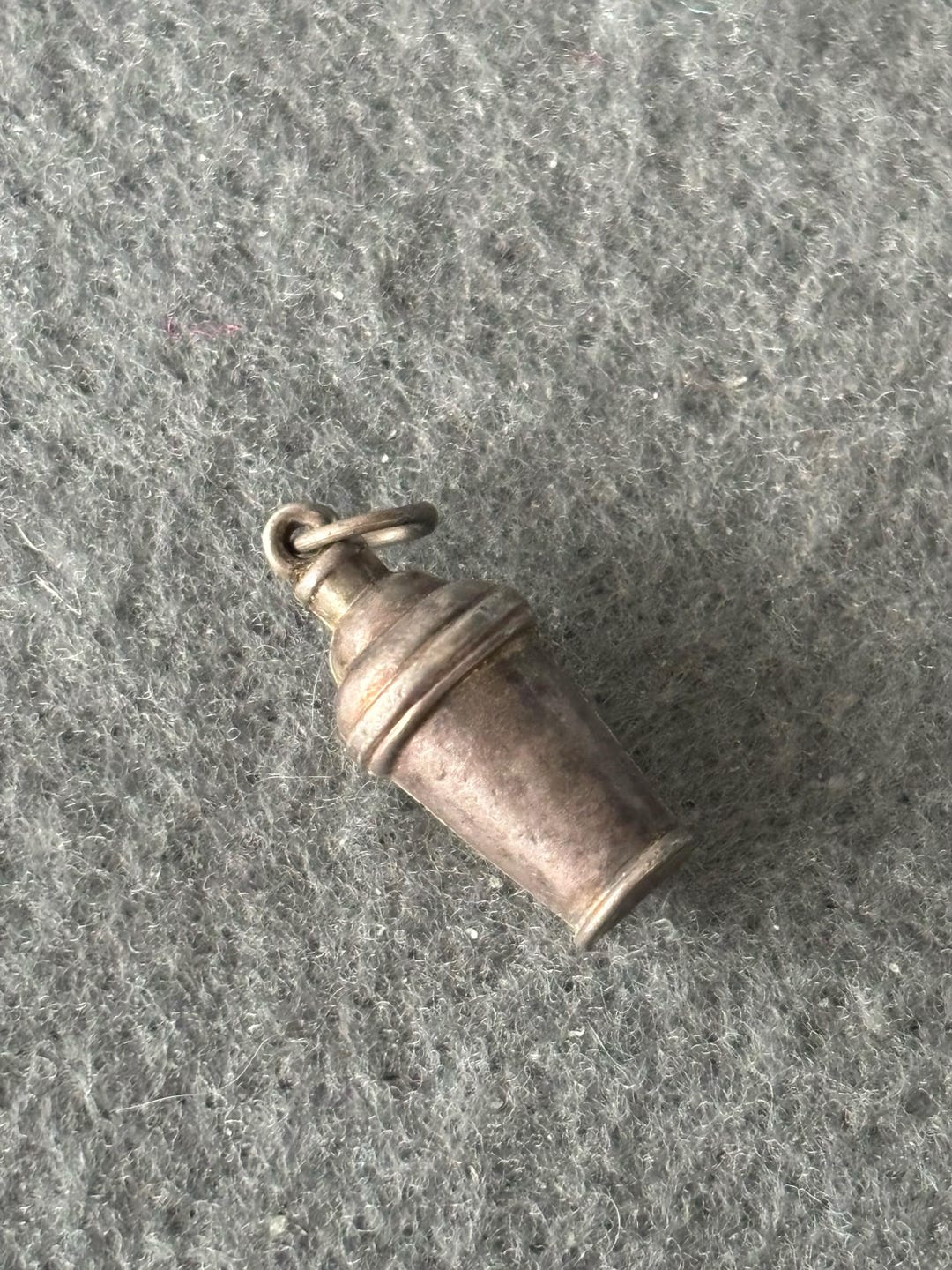 Vintage Sterling Silver 925 Charm Pendant. Puffed Cocktail Shaker ...