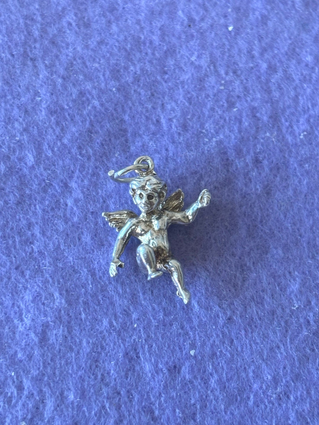Vintage Sterling Silver 925 Charm Cherub Angel - Etsy UK