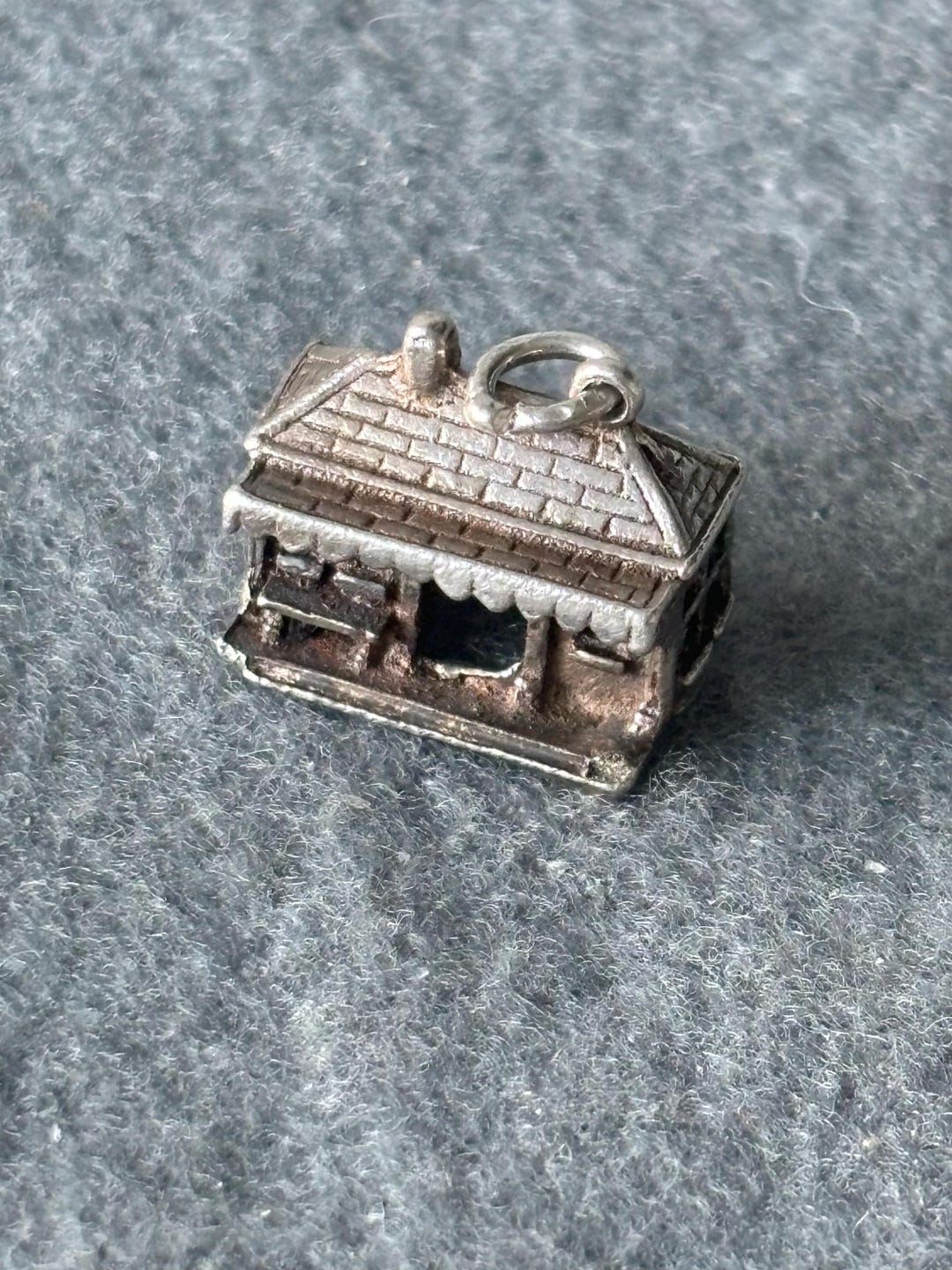 Vintage Sterling Silver 925 Charm Pendant. Train Station Platform. - Etsy