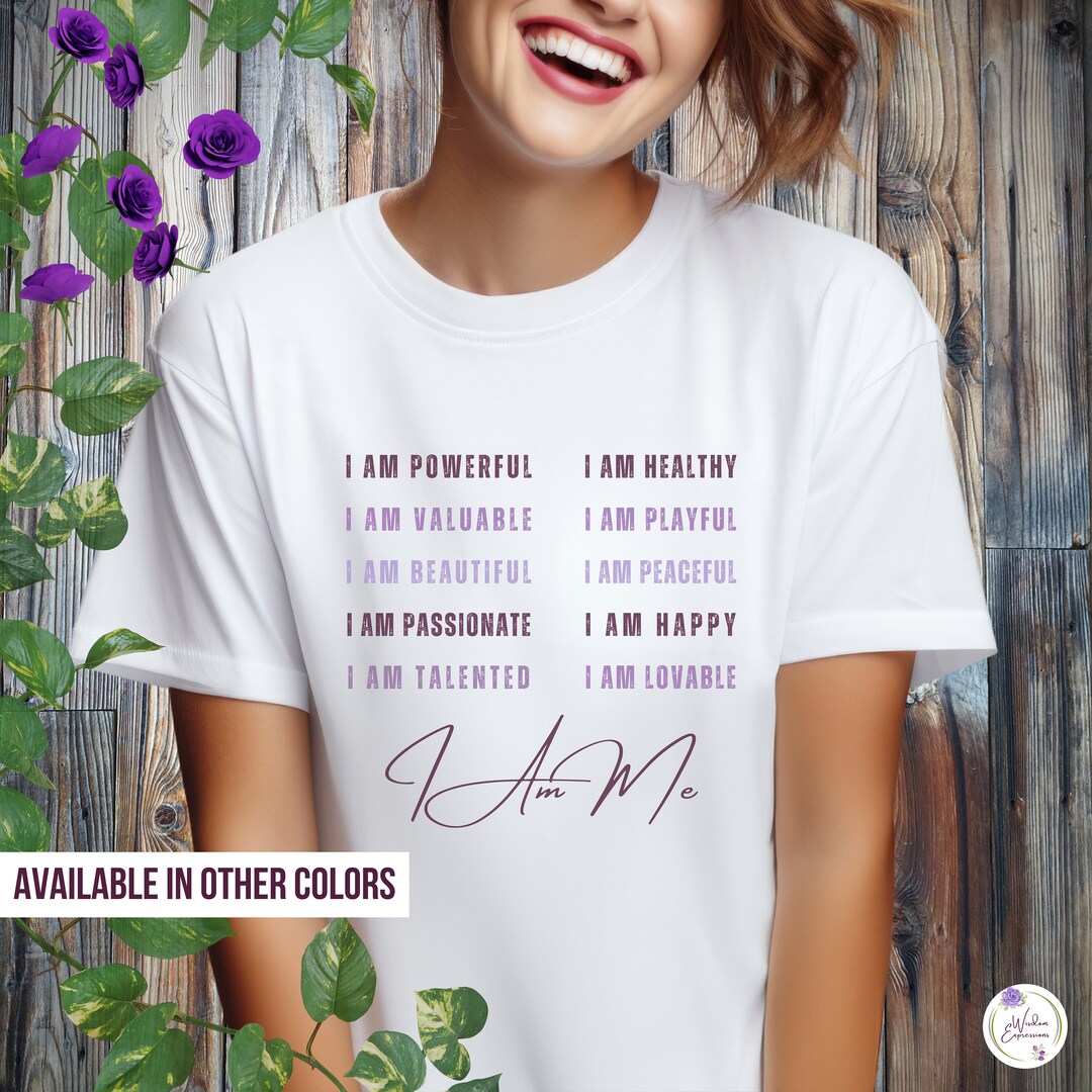 Inspirational Shirt for Women, Motivational Women T-shirt, Mindfulness ...