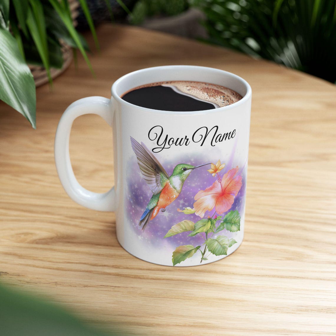 Personalized Hummingbird Motivational Mug, Show Patience in Every ...