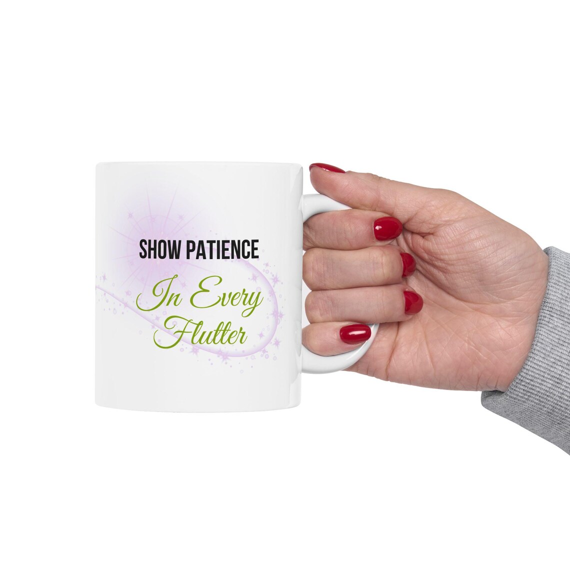 Personalized Hummingbird Motivational Mug, Show Patience in Every ...