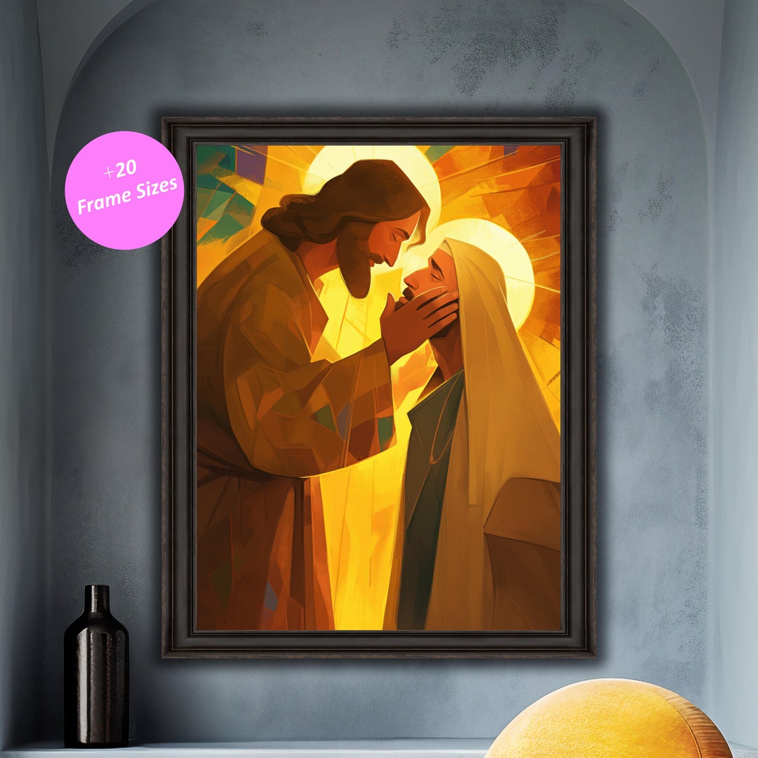 Jesus Healing Digital Art, Inspirational Christian Artwork, Faith Quote ...