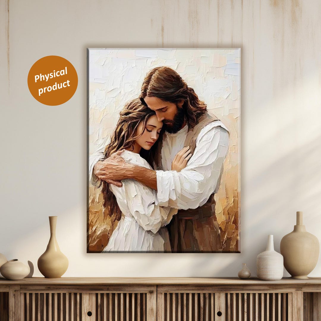 Jesus is My Consoler and Helper, Jesus Painting, Canvas Print ...