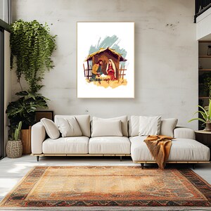 Holiday Home Decor - Nativity Scene Digital Download, Handmade ...