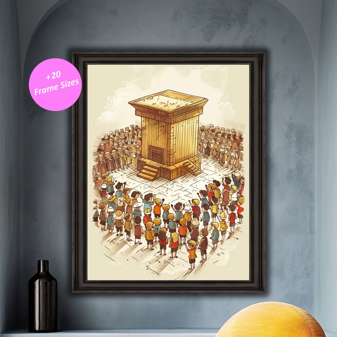 Biblical Scene Tabernacle Digital Print, Exodus Inspired Wall Art ...