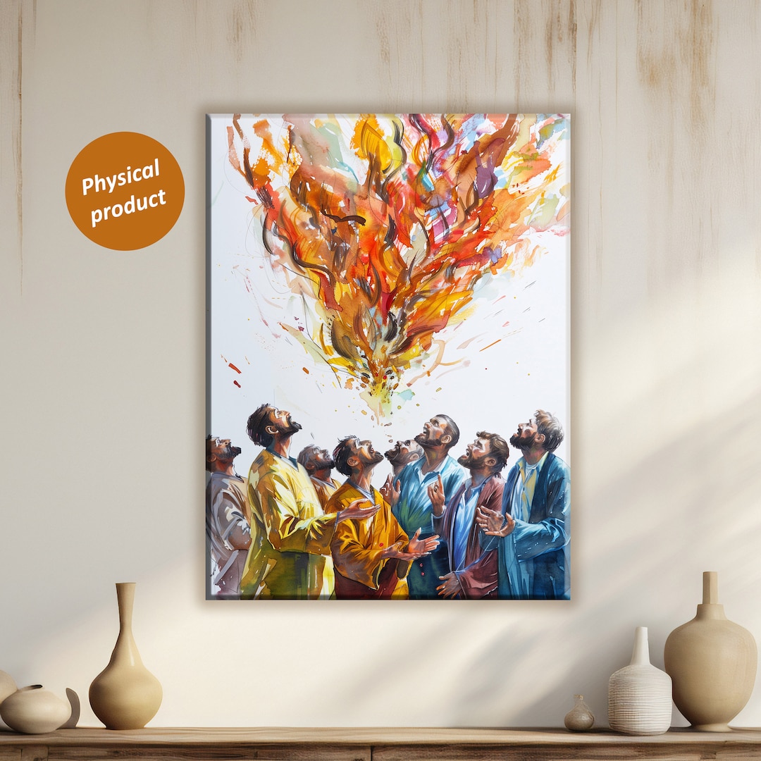 Speaking in Tongues Wall Art Holy Spirit Wall Decor Biblical Print ...