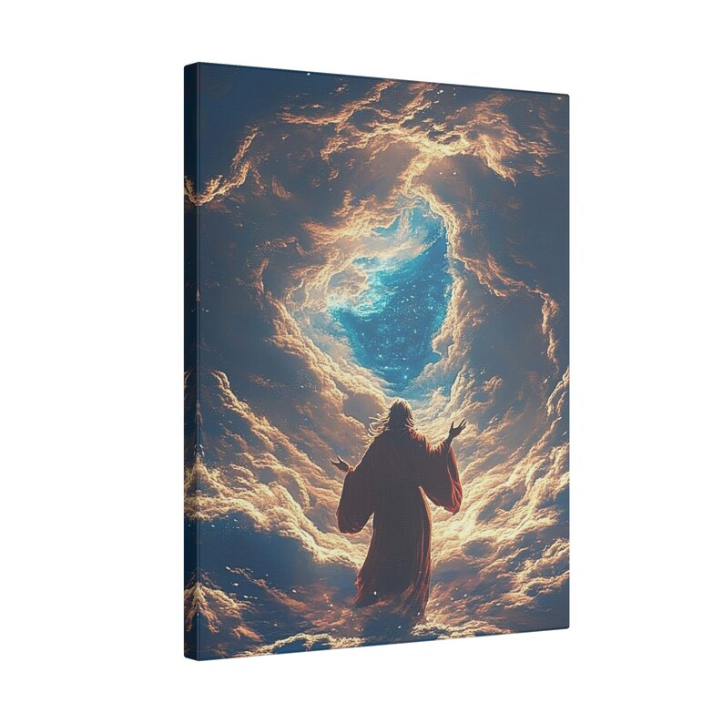 Moses Splits the Red Sea Canvas Print: Jewish Art, Passover Gift - Etsy