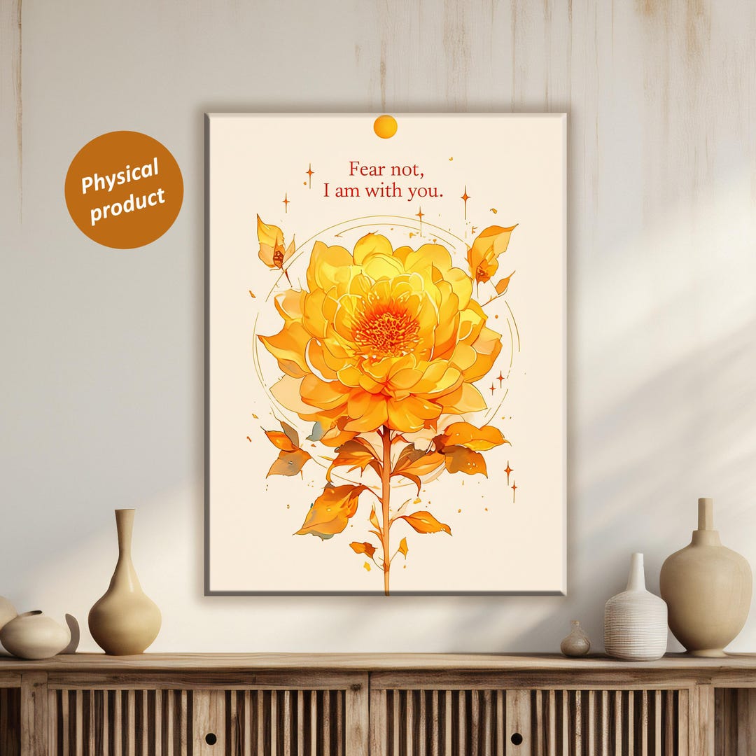 Fear Not, I Am With You, Canvas Print, Christian Wall Art, Motivational ...