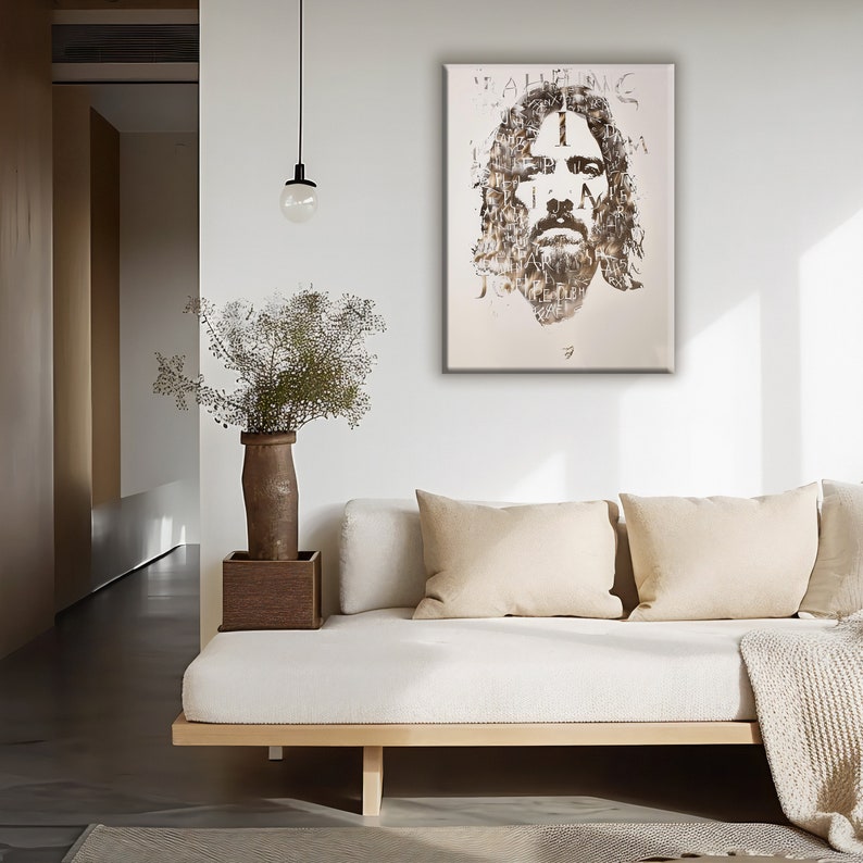 Jesus Christ Portrait Wall Decor Jesus Painting for Living Room Decor ...
