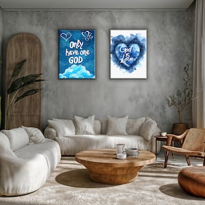Only Have One God Canvas Wall Art: Christian Home Decor - Etsy