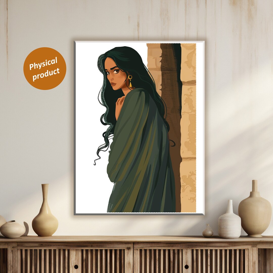 Bohemian Wall Art: Rahab Bible Canvas Print, Boho Bedroom Decor - Etsy