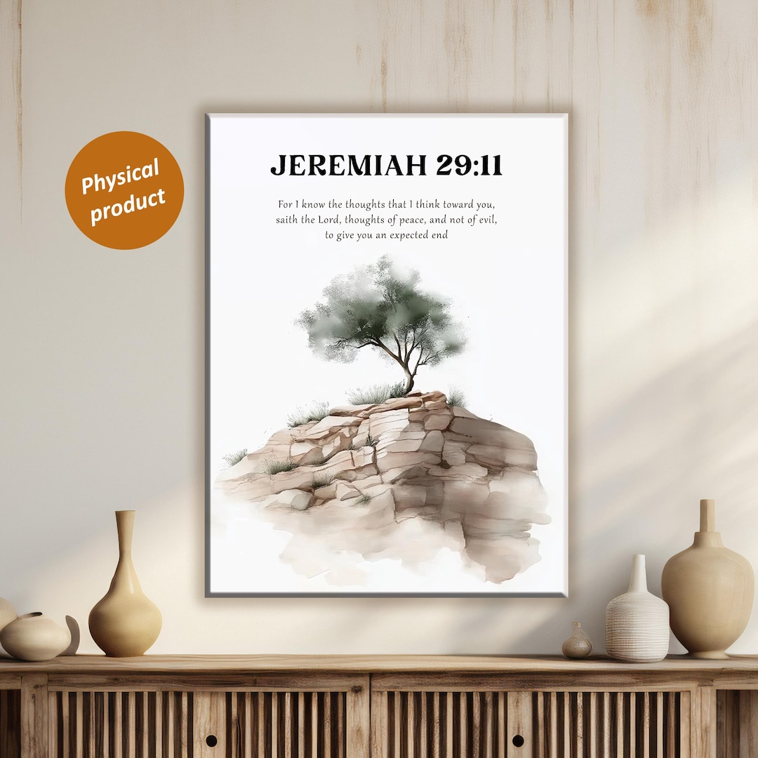 Jeremiah 29 11 Wall Art Painting for Living Room Decor Motivational ...