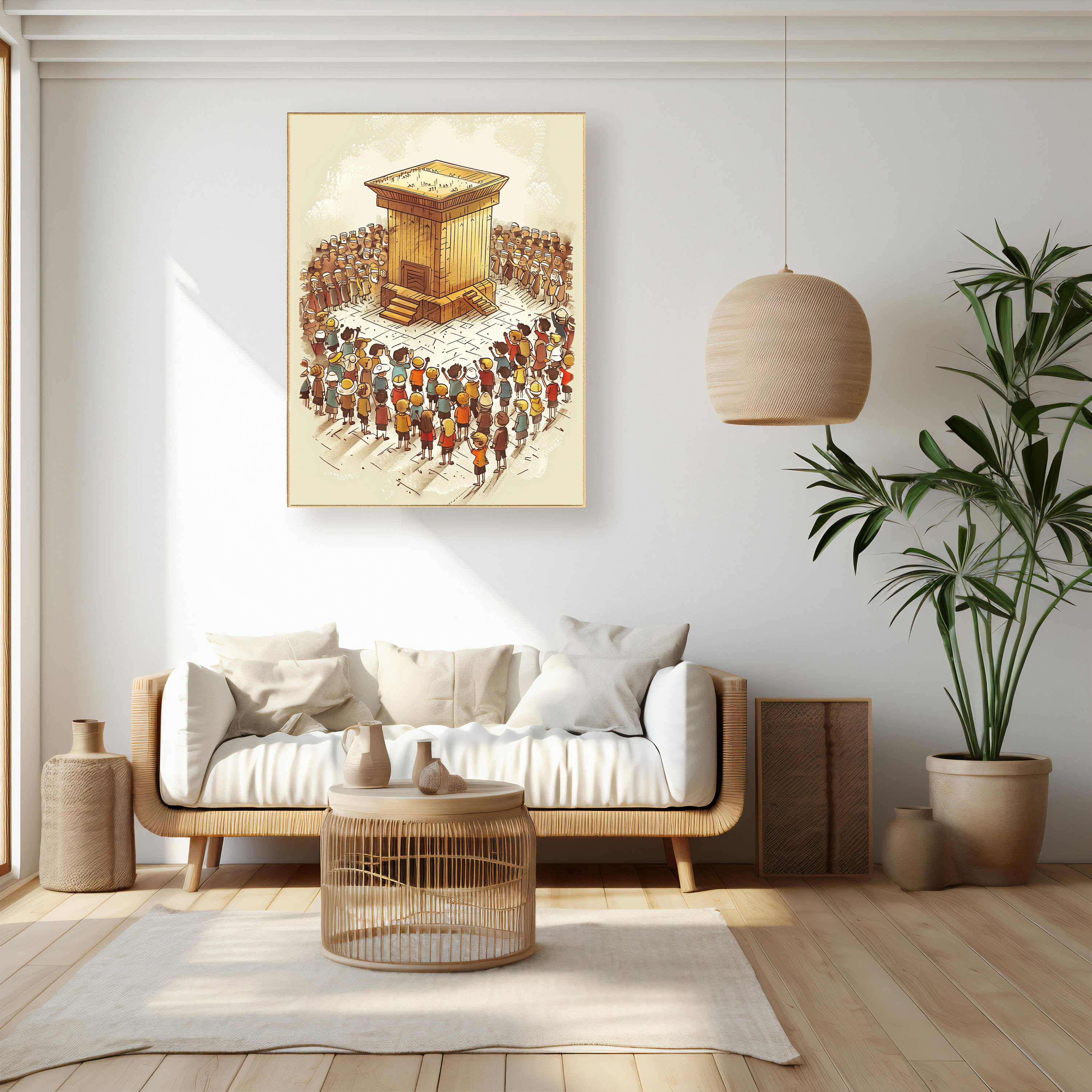 Biblical Scene Tabernacle Digital Print, Exodus Inspired Wall Art ...