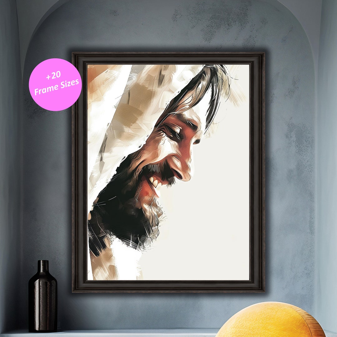 Jesus Christ Inspired Print, Christian Wall Decor, Faith-based Artwork ...