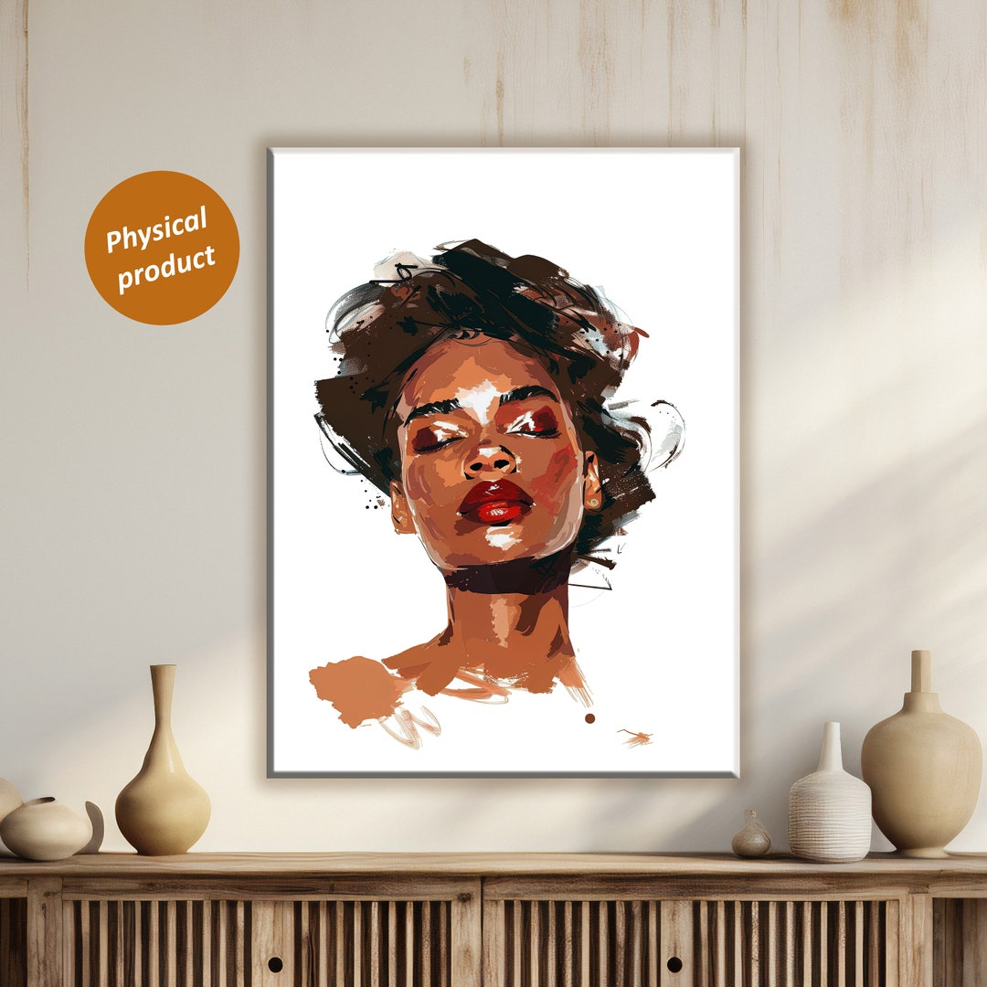 Woman Portrait Print for Stylish Home Decor Artistic Wall Art Woman ...