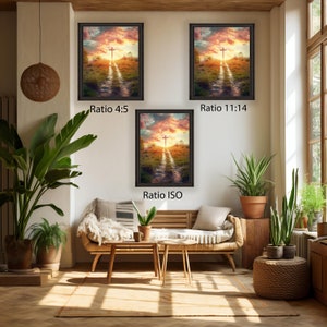 Wooden Cross Sunset Backdrop, Spiritual Christian Desktop Wallpaper ...