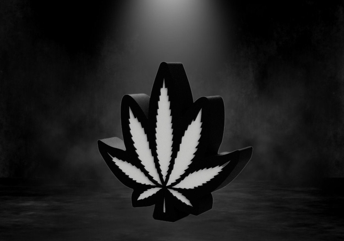 Cannabis Leaf Led Lamp Stl File digital File - Etsy