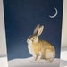Snowshoe Hare Greeting Card, Birthday Card, Friendship Card, Blank Card ...