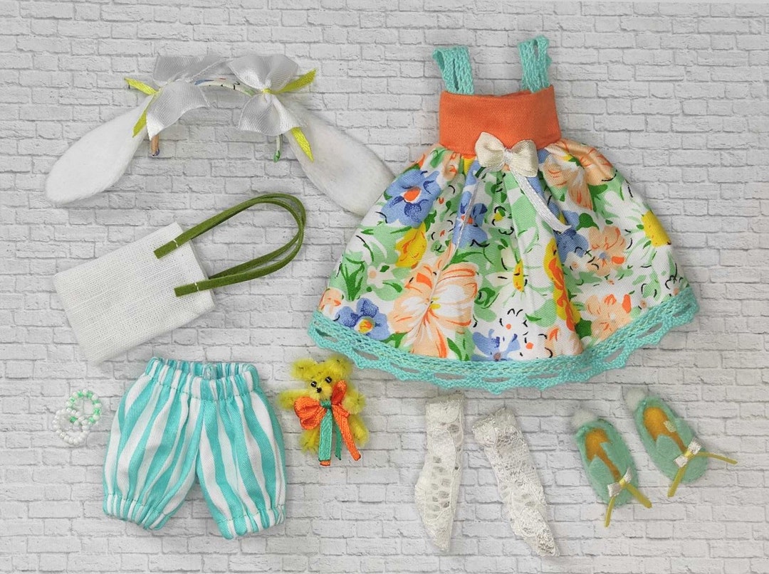 Azone Doll Clothes Set 8 Pcs "kawaii Summer Time" - Etsy