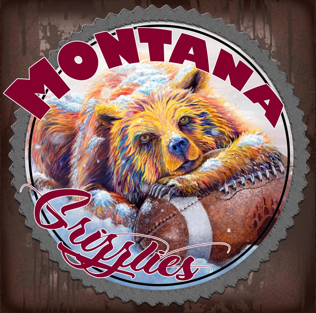 Montana Grizzlies Print - Etsy