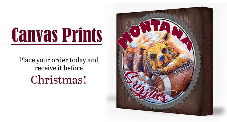 Montana Grizzlies Print - Etsy