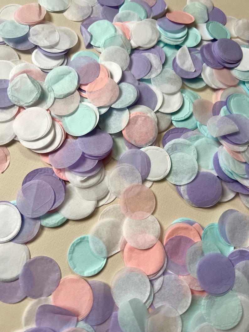 Biodegradable Confetti | Pastel Rainbow Paper Confetti | 7 Handfuls ...