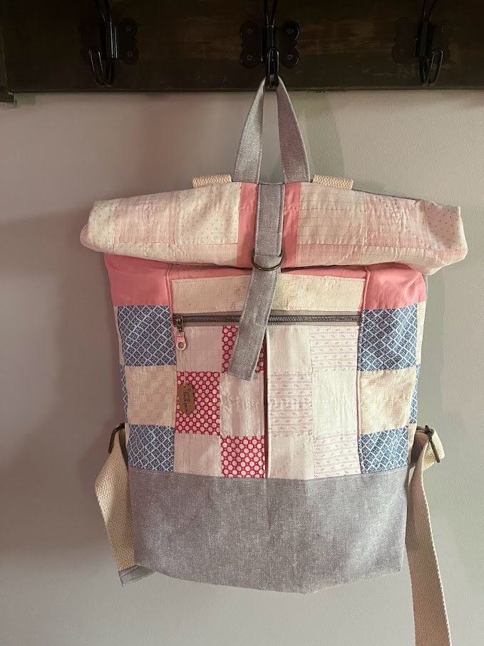 Vintage Quilt Roll Top Range Backpack, One of a Kind - Etsy