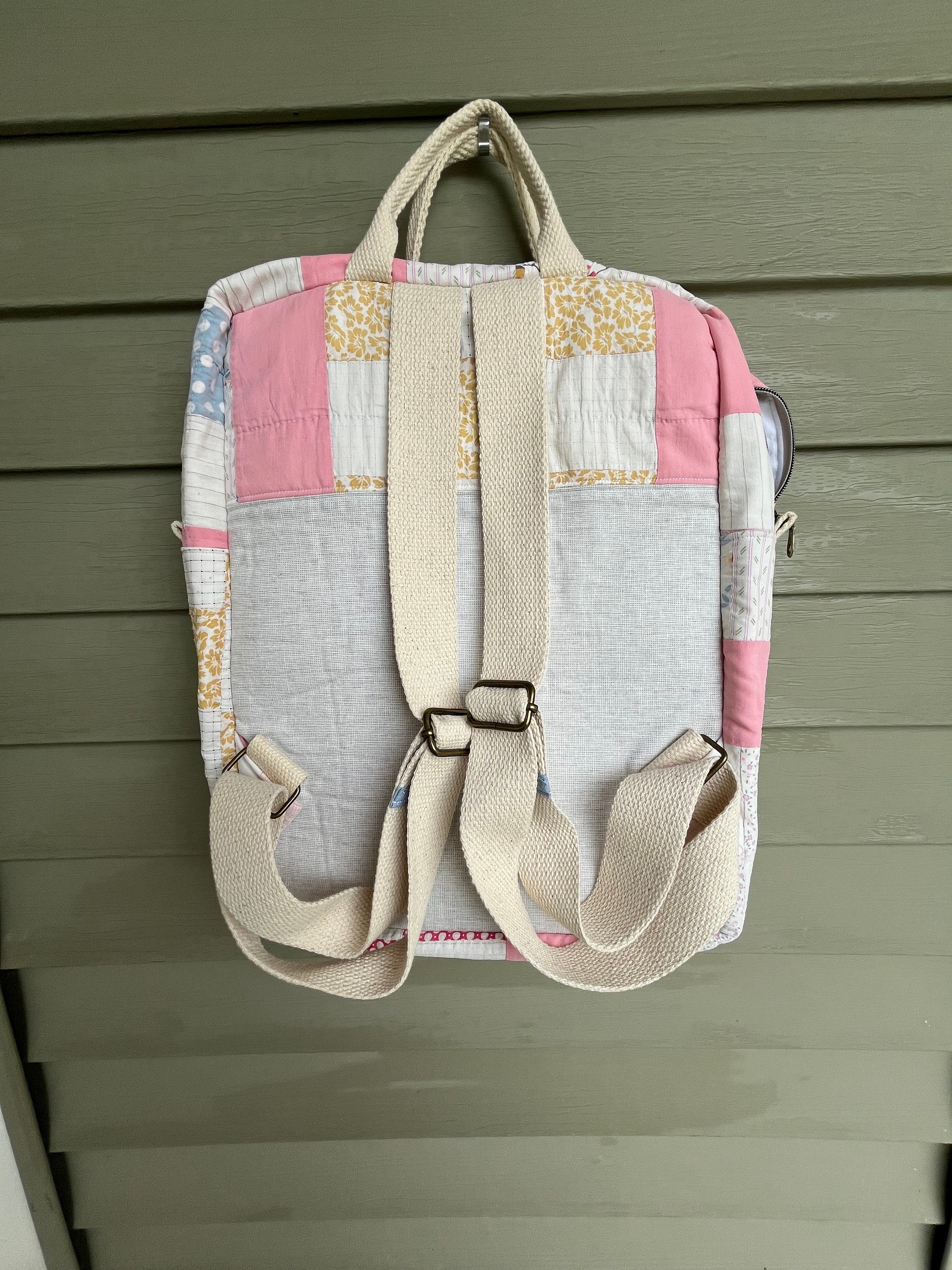 Vintage/antique Pink Patchwork Quilt Making Backpack - Etsy