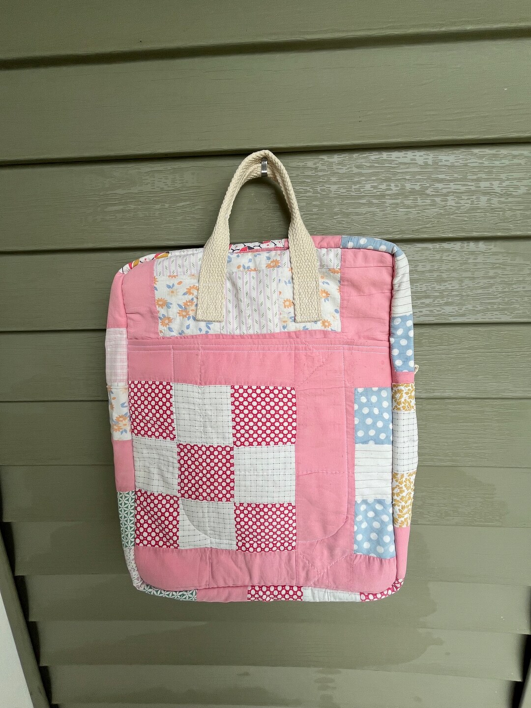 Vintage/antique Pink Patchwork Quilt Making Backpack - Etsy