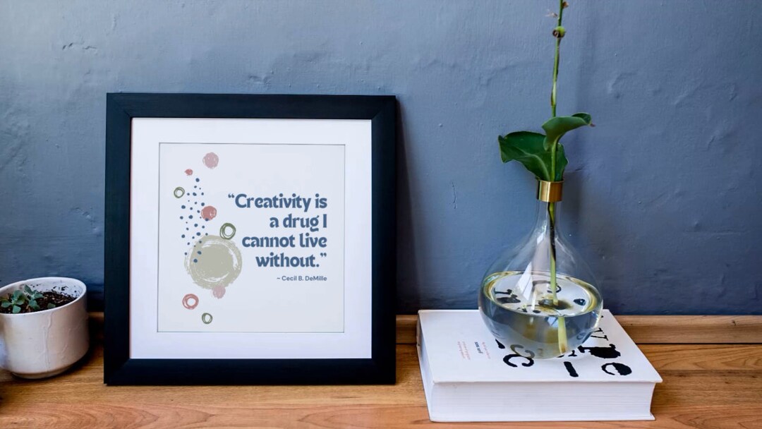 Creativity Inspirational Quotes Set B: Six 8x8 Quotes digital Download ...