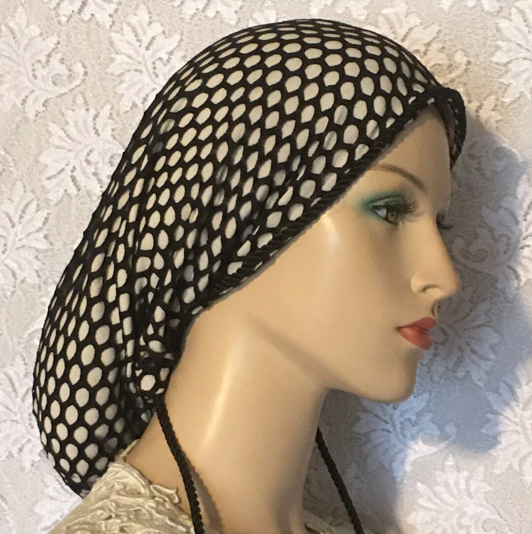 Lined Net Design Snood Head Covering • Hair Snood • Tichel • Womens ...