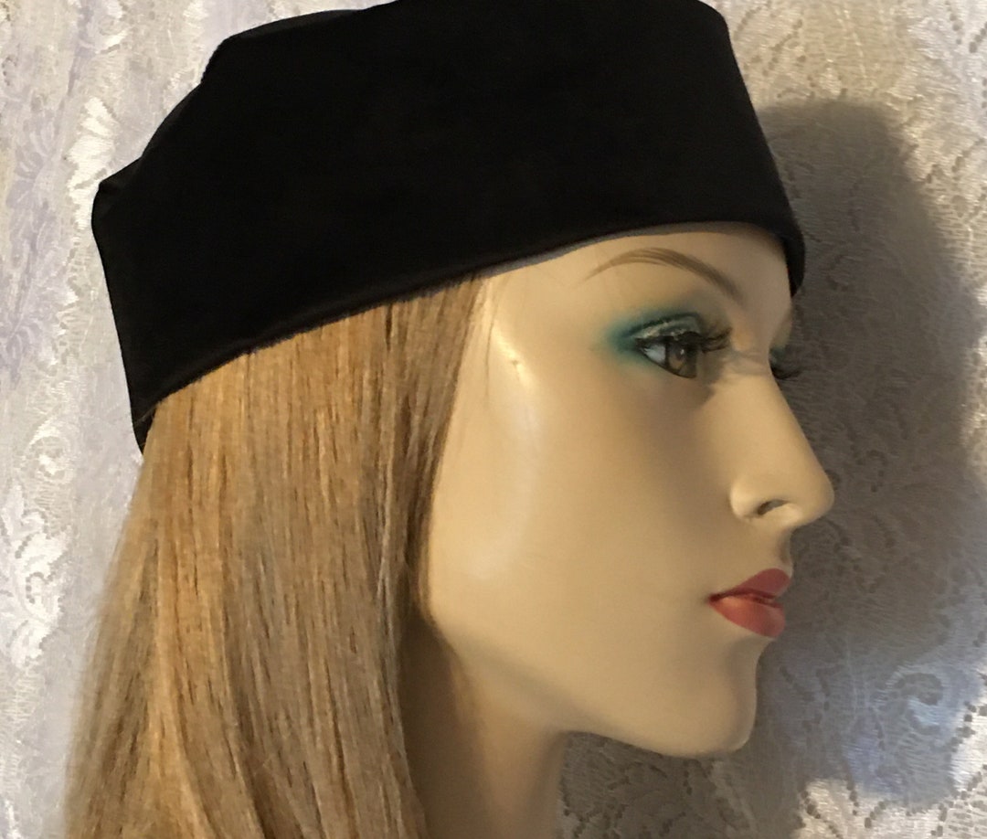 Black Suede Bucharian Kippah Headcovering | Kippah Head Covering ...