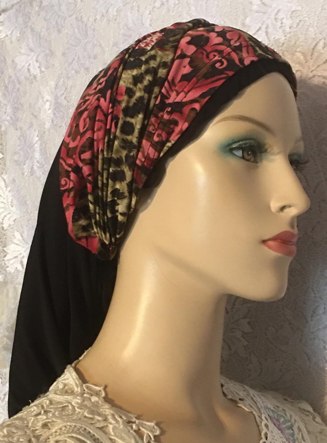 Wide Headband for Women • Boho Head Band • Women Bandana Tichel Accent ...