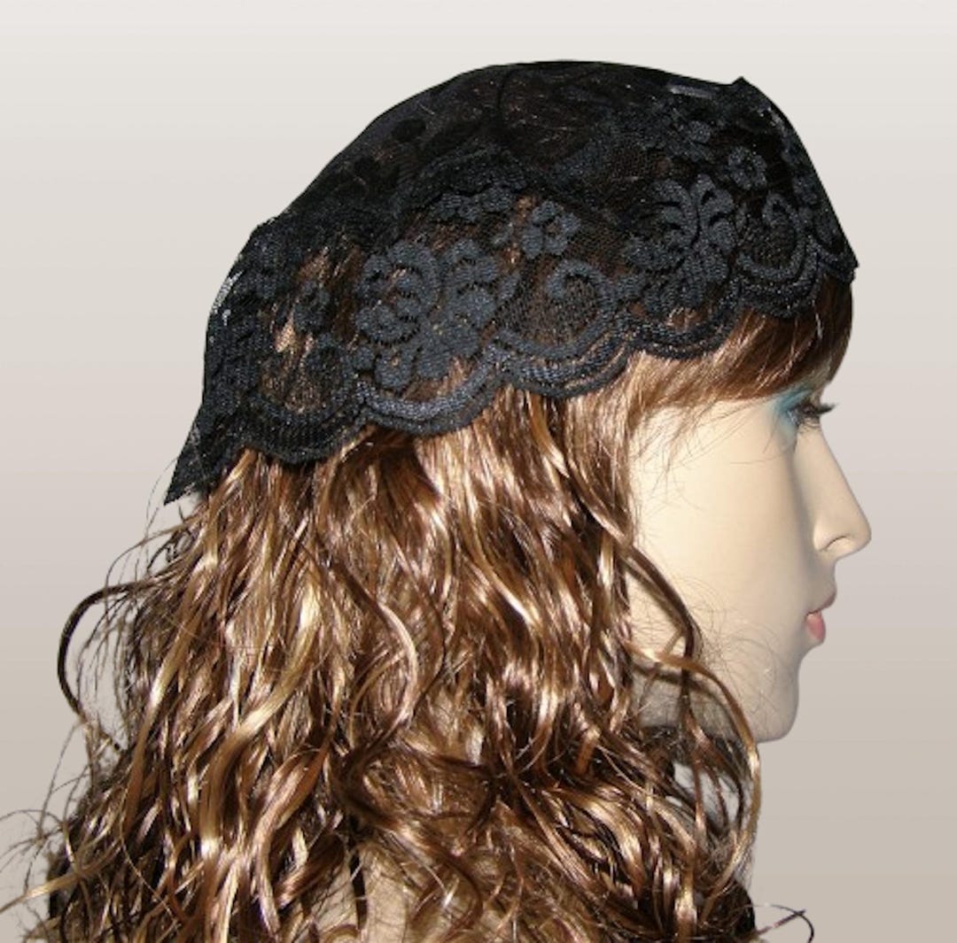 Lace Doily Headcover, Modest Chapel Cap Women, Religious Hair Accessory ...