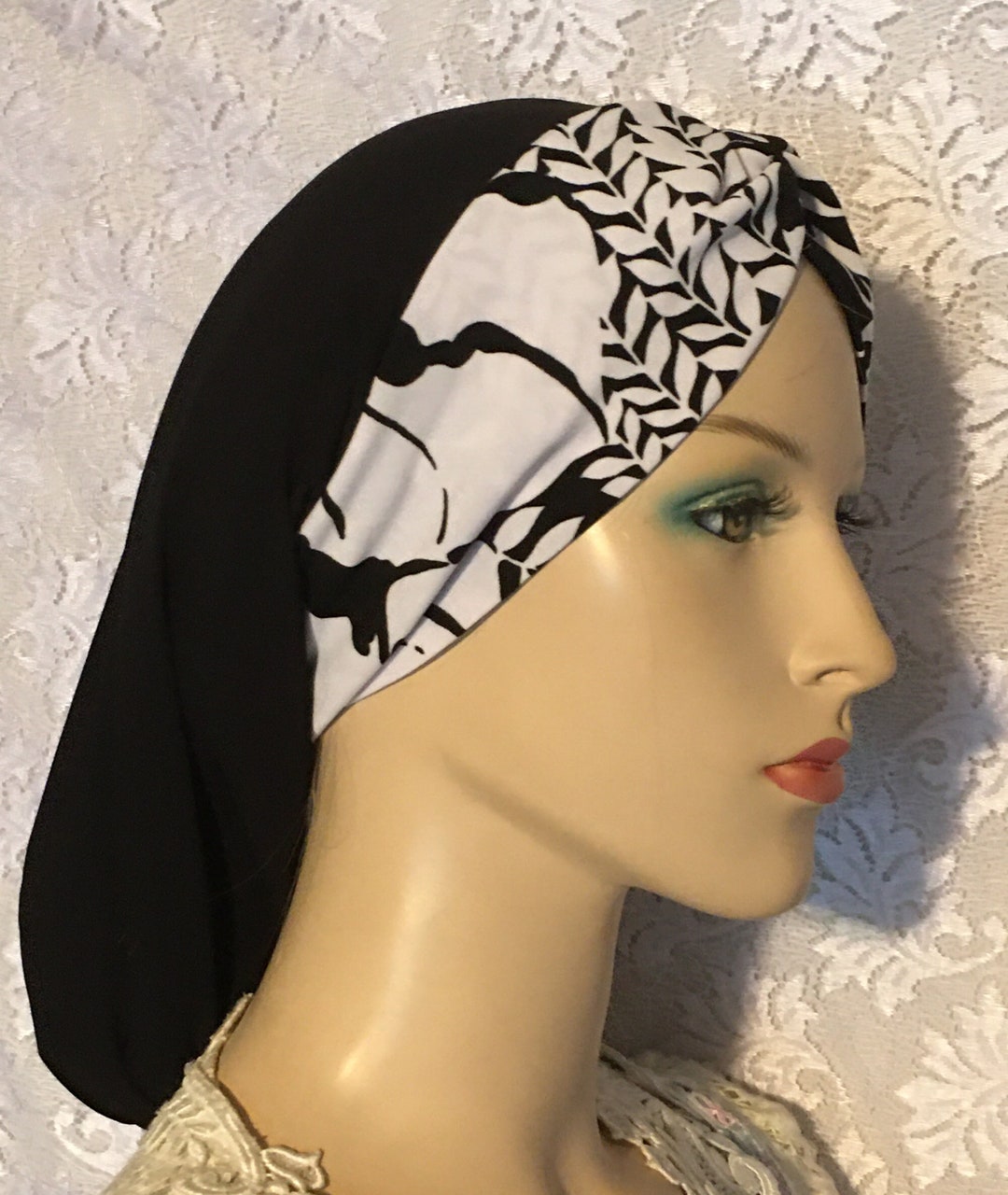 Turban Snood Head Covering • Womens Hair Snoods • Tichel • Scarf ...