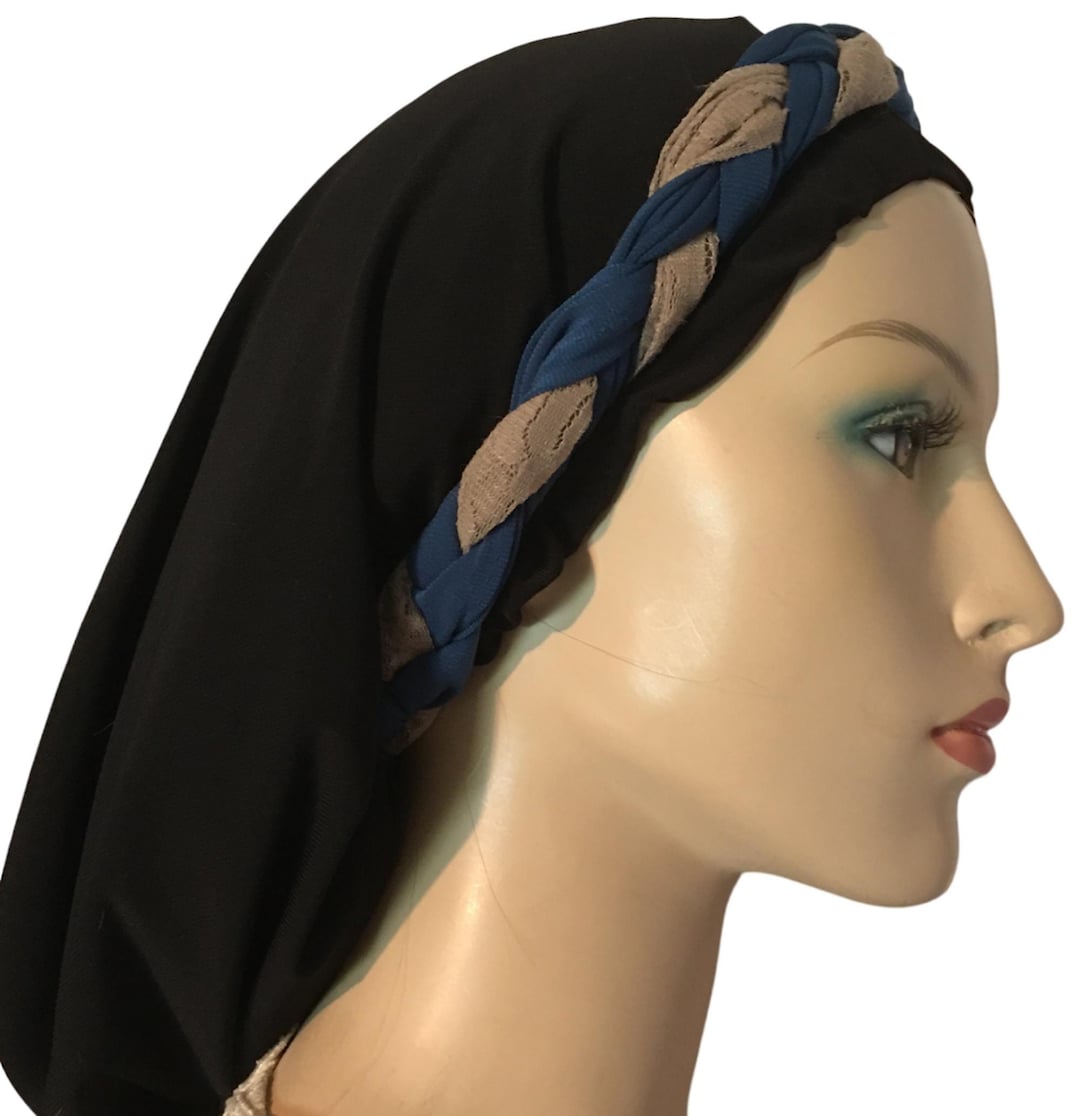 Braided Band Snood Head Covering Women Hair Snoods Tichel Scarf ...