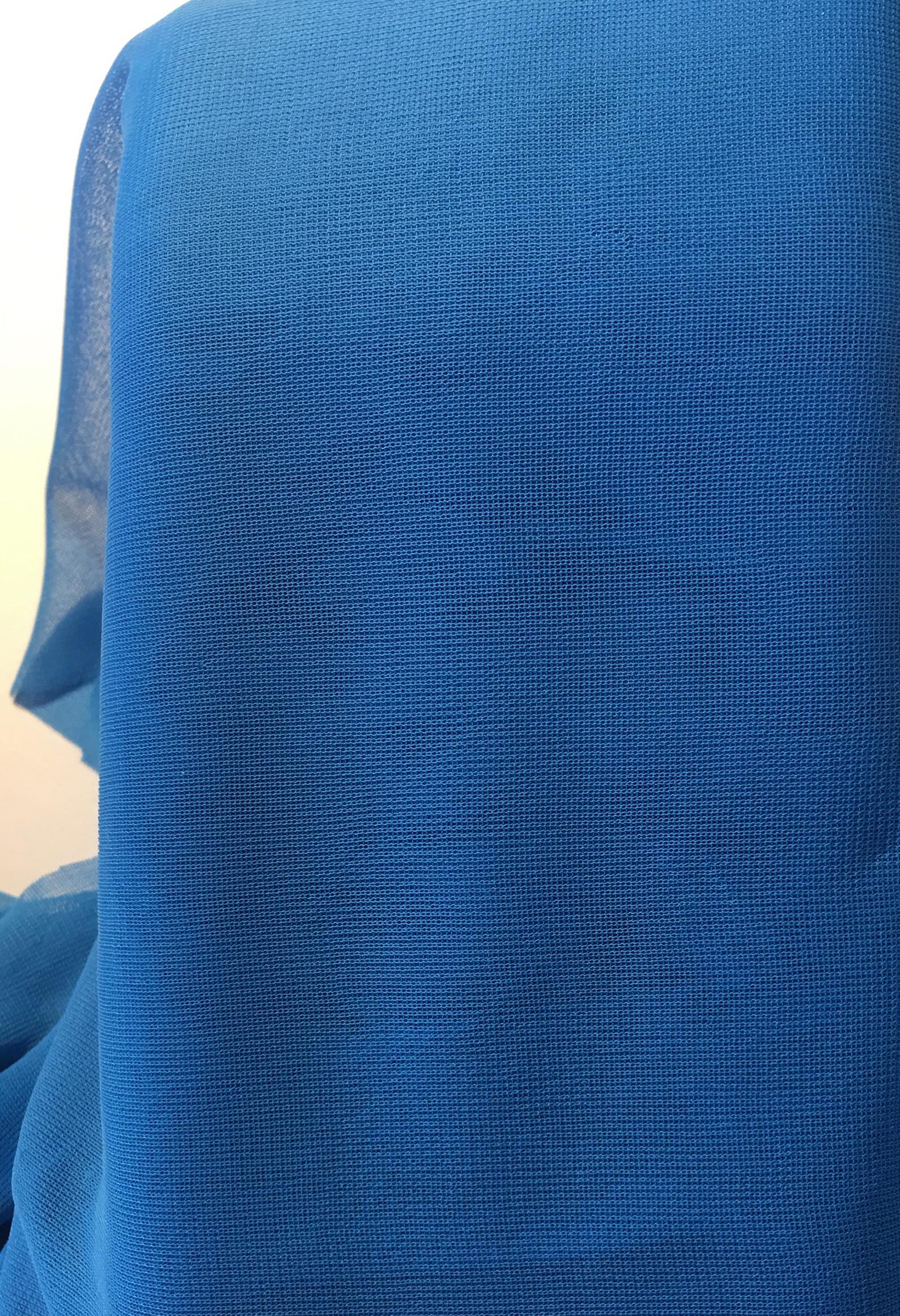 Turquoise Sheer Veil or Shawl • Round Cut Mantilla • Hair Wrap • Head ...