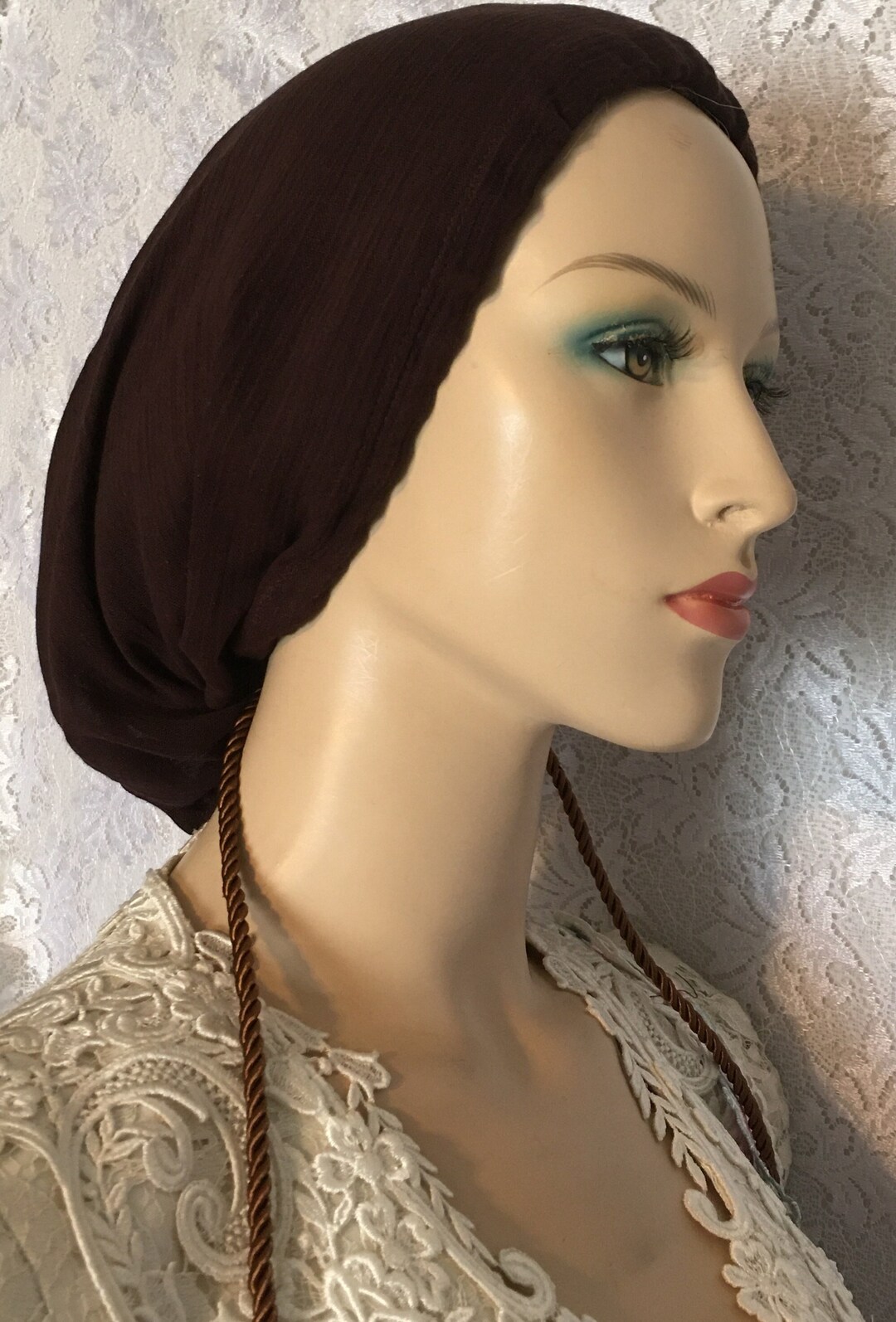 Gauze Cotton Snood Head Covering for Women • Hair Snoods • Tichel ...