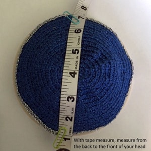 White Aqua Crochet Kippah Head Covering | Headcovering | Jewish Kippah ...